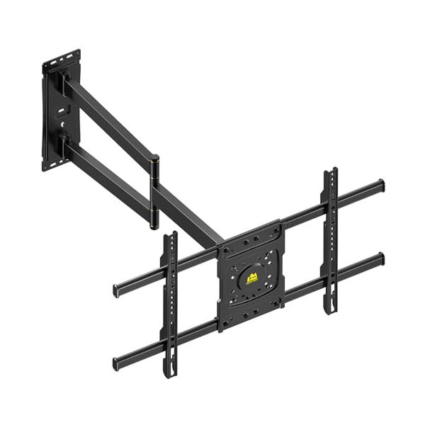 83.8cmロングアームブラック/32-70型TV/WF9440-JP・Size:32-70型TV・33インチ（83.8cm）のロングアーム付き中型テレビ壁掛け本テレビ 壁掛けは、壁面から83.8cmまで調整、複数の部屋でさまざまな角度から...