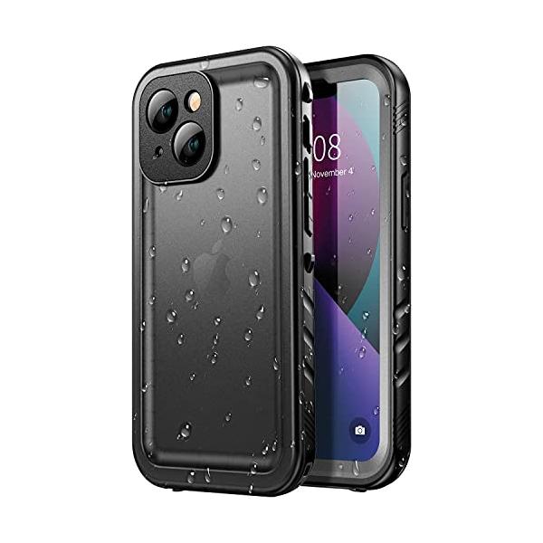 ストラップブラック/iPhone 13 mini 防水ケース/WPC-13 Mini-BK・Size:iPhone 13 mini 防水ケースColor:ブラック・IP68規格＆防水いPhone13 mini 保護ケースは完全密封で、IP6...