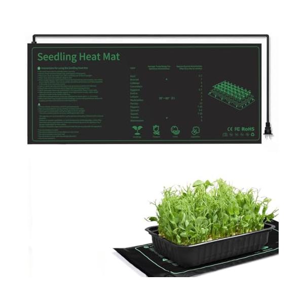 ??植物の発芽と育苗をサポート、育苗ヒートマット初めての育苗でも成功率アップ。トマトやハーブ、一部の花の種など、ヒートマットは発芽に最適な温度を維持できるため、季節に関係なく年中通して安定した発芽を促します。・??35℃の一定温度多肉植物・...