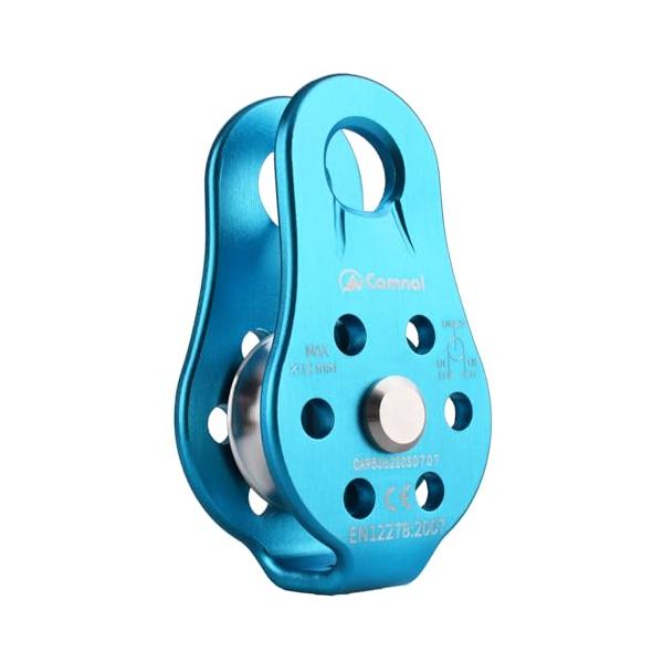 ブルー/-/-・Color:ブルー・??材質- シングルプーリーは高強度アルミ合金製で、重量はわずか91g/個です。4.5*8cmのサイズはコンパクトで携行便利です・??強度- マイクロプーリ破断強度: 26kN、最大ロープ直径: 12mm...