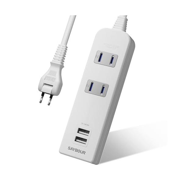 ホワイト/2M/LF-2C-2A・Size:2MColor:ホワイト・「USBポートで急速充電」USB充電はお任せ！搭載のスマートICがデバイスに合った電流を自動調整。最大3.4Aで急速充電を実行します。効率的な充電で、充電時間のロスを抑え...