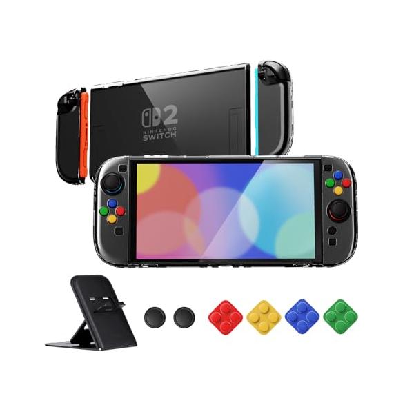 クリア/-/Protective Case・Color:クリア・パッケージ個数:1・簡単カスタマイズで個性をプラス：Switch 2本体のシェルをせずに、手軽にカスタマイズ！人間工学に基づいたデザインで、長時間のプレイでも快適なグリップ感を...