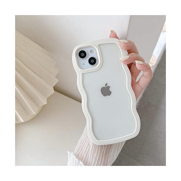 ホワイト/iPhone 15/iPhone 15・Size:iPhone 15Color:ホワイト・対応機種iPhone 15(6.1インチ)専用。写真は見本ですが、購入前にお使いの機種を確認してくださいね。・透明感 ? フィット感背面は透...