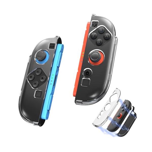 ClearBlack/-/-・Color:ClearBlack・「精密設計で完璧フィット」Switch 2 JoyCon2 専用に精密設計されたケースで、すべてのボタン、コントロール、ポートに対応するように正確にカットされています。装着後も...