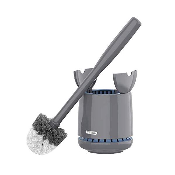 モダン本体-灰/One Size/SJ21785・Color:本体-灰・パッケージ個数:1・丈夫な構造および優雅な設計:トイレブラシのブラシ毛は耐久性の良いPP素材で作られ、強い洗浄能力を持ちながら、便器を傷つけることがありません。直径13...