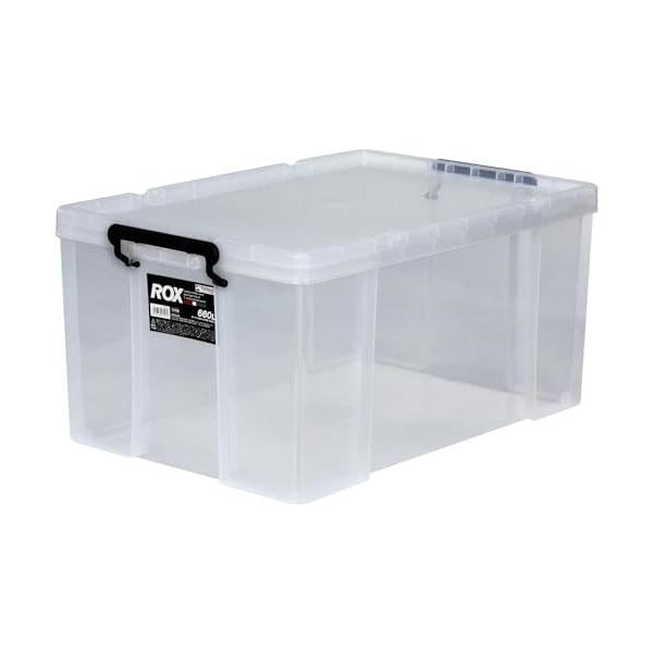 01_フタあり02_クリア/13_660L(幅44×奥行66×高さ32cm)/ROX-660L・Size:13_660L(幅44×奥行66×高さ32cm)Style:01_フタあり・パッケージ個数:1・最大外寸(約):幅44×奥行66×高さ...