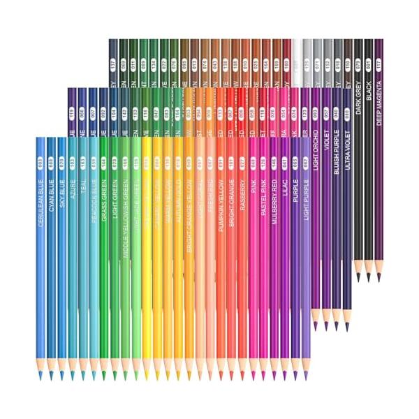 モダン80色 紙ケース/1 count (Pack of 80)/SA CP-RG80・Color:80色 紙ケース・パッケージ個数:1・色鉛筆80色セットピンク、ブルー、イエロー、グリーンなど、日常よく使う色はすべて含まれ、合計80色のカ...