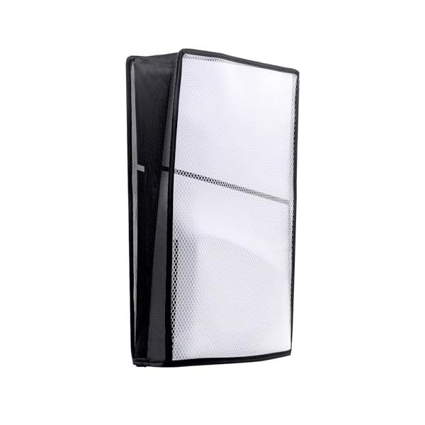 透明（フルーカバ）/-/p5-050264・Color:透明（フルーカバ）・パッケージ個数:1・オリジナルデザイン：PS5 Slim デジタルエディションおよびディスクコンソールを縦置きモードで使用するために特別に設計されています。防塵ネッ...