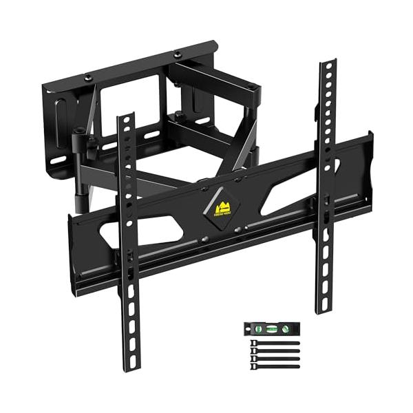 デュアルアームブラック/耐荷重45kg/HY9468・中型テレビ・高価なテレビに最適なデュアルアームテレビ壁掛 金具デュアルアーム（6本のアーム）で構成されており、シングルアーム壁掛けtv金具より強力な耐荷重能力を備えています。このフルモー...