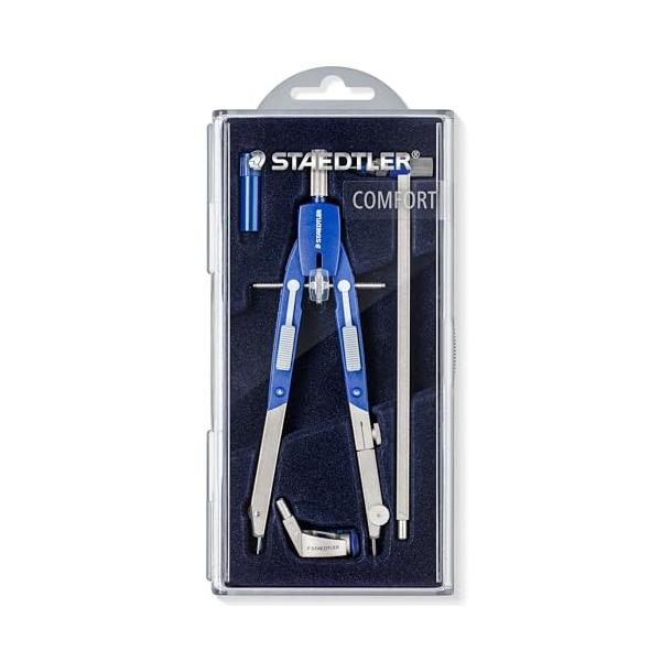 552 02セットシルバー/ブルー/-/552 02 ST・Style:552 02セット・パッケージ個数:1・テクニカル志向のユーザーに最適な、ワンタッチ式のクイック機構を搭載した精巧な中車式コンパスに、専用の継足棒が付いたセットです。素...