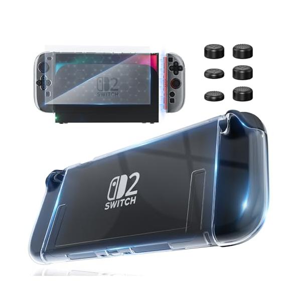 Switch2 クリア / PC素材Black/クリア / PC素材/switch2 cover-TB2・?愛機を守り抜く360°完全保護！ 大切な Switch 2 をあらゆる脅威から守る、究極の Switch 2 カバーです。「高剛性 ...