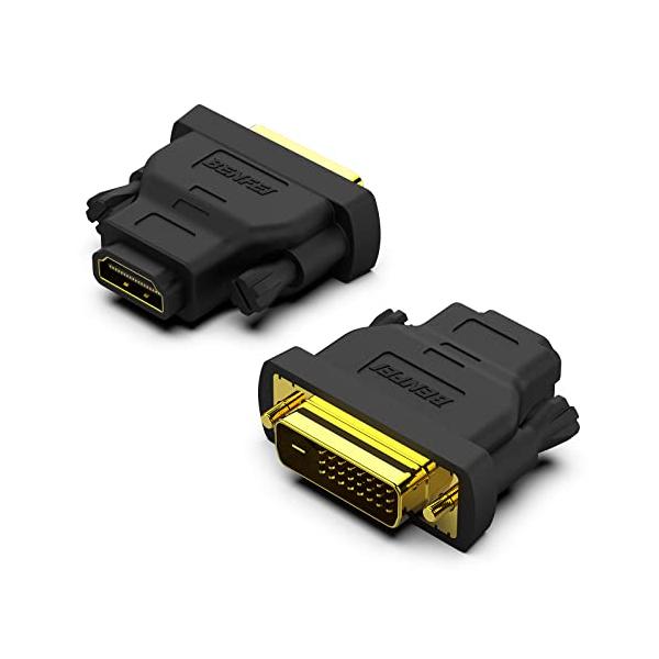 2個/1/000184black・Size:1Color:2個・パッケージ個数:1・双方向HDMI-DVIアダプターは、DVIポートを備えたコンピューターから、HDMIポートを備えたモニター、HDTV、またはプロジェクターに接続するため、ま...