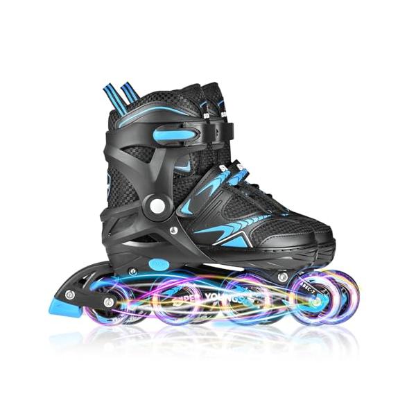 ブルー/Ｍ/-・Size:ＭColor:ブルー・商品詳細素材：裏地：スポンジ、支え：アルミニウム合金、ホイール：PU、ベアリング：ABEC-7。 環境に優しい材料、柔らかいスポンジとメッシュを採用して、履き心地が良く、通気性に優れています。...