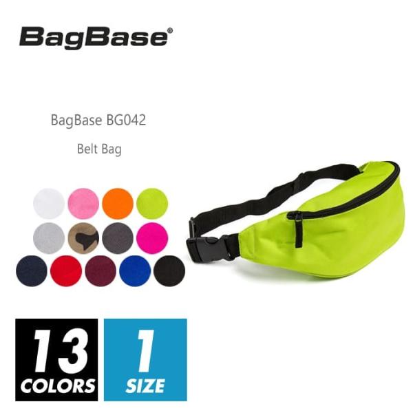 商品名 BagBase バッグベース BG042ベルトバッグ素材 ポリエステル100%サイズフリーサイズ 幅38 高さ14 容量2.5L原産国 複数の原産国（工場・倉庫）があり、各国が混在して入荷がされております。特徴 イギリスのデイバッグ...