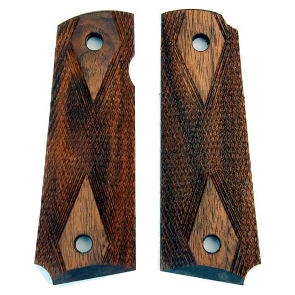 R&amp;T M1911 DIA-CHECKERED GRIP ?各社フルサイズＭ1911用 ?Rosewood製 ?Linseed oil Finish ※取り付けには加工、調整が必要な場合がございます。こちらの商品はヤマトネコポス便に...