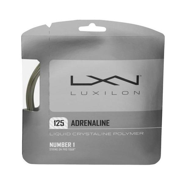 ■メーカー:LUXILON(ルキシロン)■品番:WRZ993800■商品名:ADRENALINE 125■カテゴリ:テニスガット■ゲージ:1.25mm■カラー:シルバー■素材:リキッド・クリスタライン・ポリマー