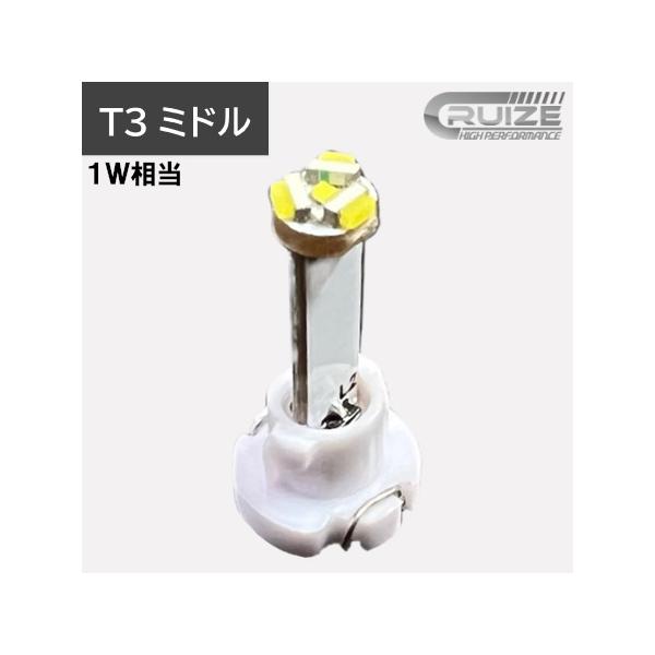 CRUIZE クルーズ　LEDバルブ純正の電球と交換して視認性・実用性・ファッション性を向上規格：T3 ミドル電力：1W相当に対応極性：なし入数：1個入り備考：ご希望のカラーを選択肢にてご指定ください。純正バルブの規格・形状・サイズ・色・消...