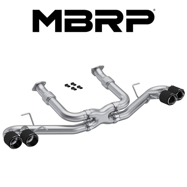 詳細は商品説明をご確認ください。スマホやアプリ環境のお客様は必ずパソコン版を表示して商品説明記載の詳細情報をご確認ください。2020-2025 CHEVROLET CORVETTE3 INCH CAT-BACK EXHAUST QUAD R...