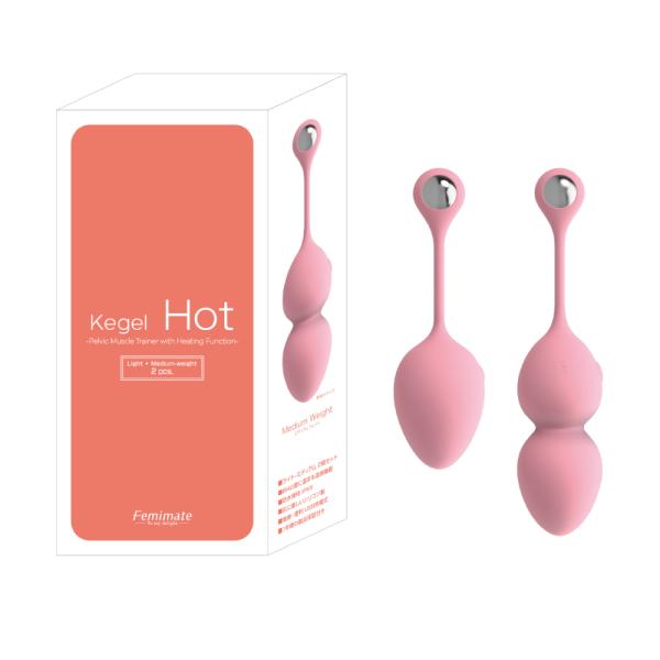 約40℃に温まるヒート機能を搭載した膣トレボールです。じんわりとした温かさが心地良いです。初めての人でもトライしたすいサイズと重量設定で膣トレデビューに最適。2つのボールは重さとサイズがそれぞれ異なり、自分のレベルに合わせてステップアップも...
