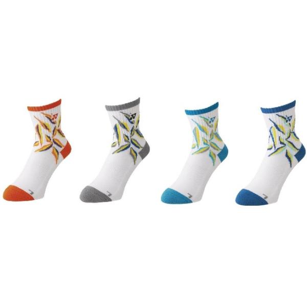 【在庫限り】YONEX (ヨネックス) 19165 メンズ  ハーフソックスサイズ：25〜28cm素材：綿47%・ポリエステル30%・アクリル20%・ポリウレタン2%・ナイロン1%◎3Dエルゴ◎直角型◎抗菌防臭◎足底パイル