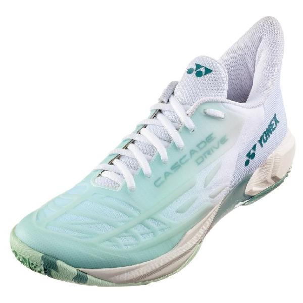 YONEX (ヨネックス)　SHBCD2 パワークッションカスケードドライブ　[バドミントンシューズ]　カスケード　ホワイト×グリーン（136）■商品名：パワークッション カスケードドライブ■原産国：中国等■素材：アッパー：合成繊維　ミッド...