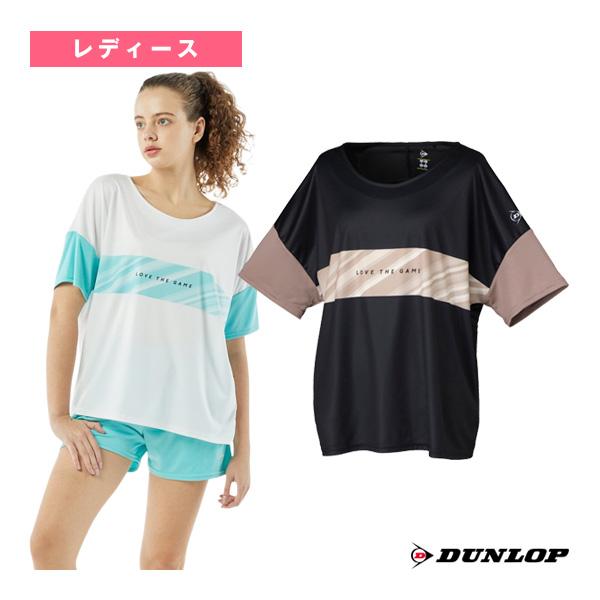 ダンロップ テニスウェア（レディース） オーバーサイズTシャツ レディース DAL-8520W DUNLOP テニスウェア オーバーサイズTシャツ 半袖「国内正規品取り扱い店」