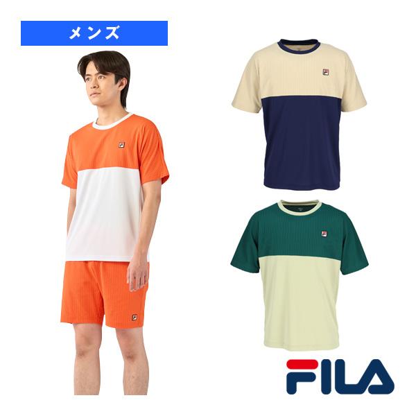 フィラ テニスウェア（メンズ/ユニ） ゲームシャツ メンズ CZ6SGM001 FILA テニスウェア ゲームシャツ メンズ 2026年 春夏 Tシャツ 半袖 UV「国内正規品取り扱い店」