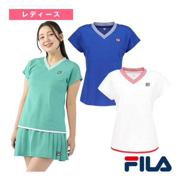 フィラ テニスウェア（レディース） 2026年03月上旬【予約】ゲームシャツ レディース CZ6SGW032 FILA テニスウェア ゲームシャツ レディース 2026年 春夏 Tシャツ 半袖 UV「国内正規品取り扱い店」