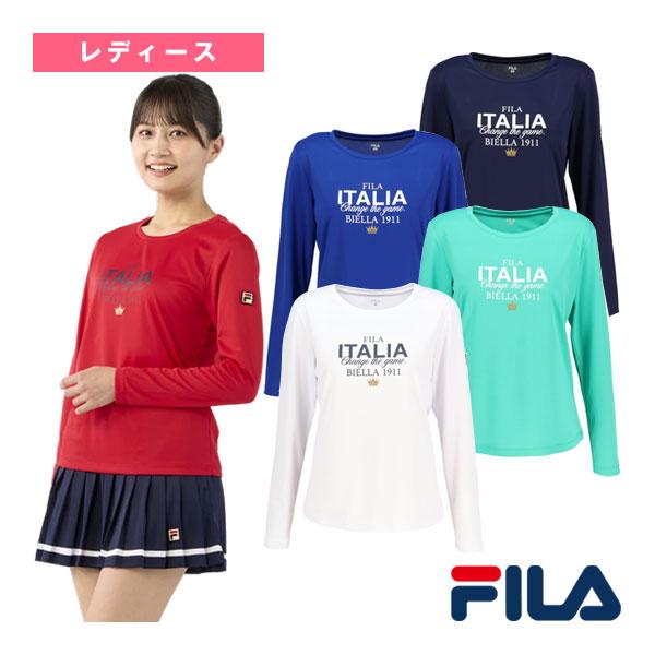 フィラ テニスウェア（レディース） 2026年03月上旬【予約】ロングスリーブグラフィックTシャツ レディース CZ6SGW043 FILA テニスウェア ロングスリーブグラフィックTシャツ レディース 2026年 春夏 長袖 UV「国内正...
