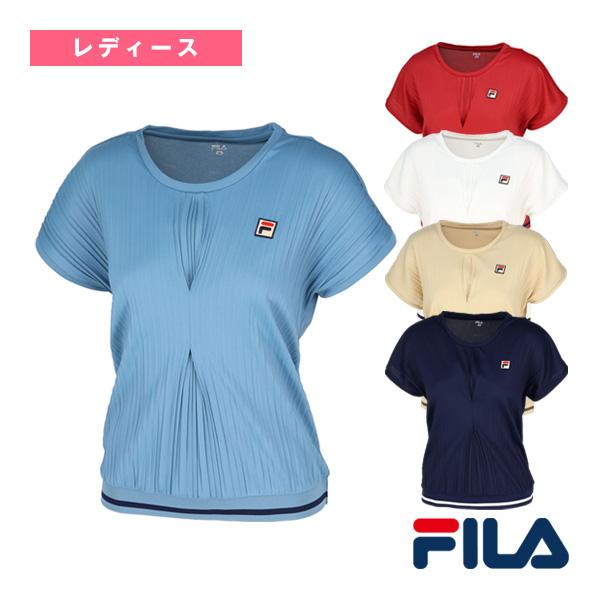 フィラ テニスウェア（レディース） ゲームシャツ レディース EL0204 FILA テニスウェア ゲームシャツ レディース 2025年 秋冬 Tシャツ 半袖 UV「国内正規品取り扱い店」