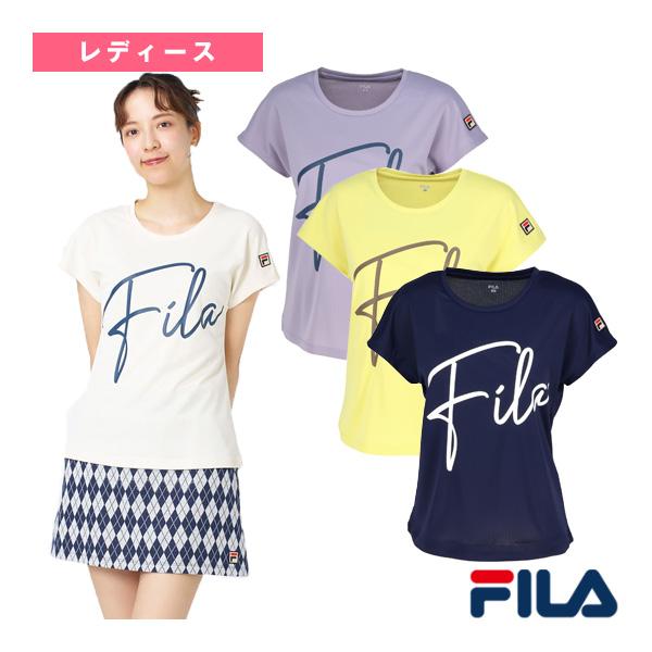 フィラ テニスウェア（レディース） グラフィックTシャツ レディース EL0237 FILA テニスウェア グラフィックTシャツ レディース 2025年 秋冬 半袖 UV「国内正規品取り扱い店」