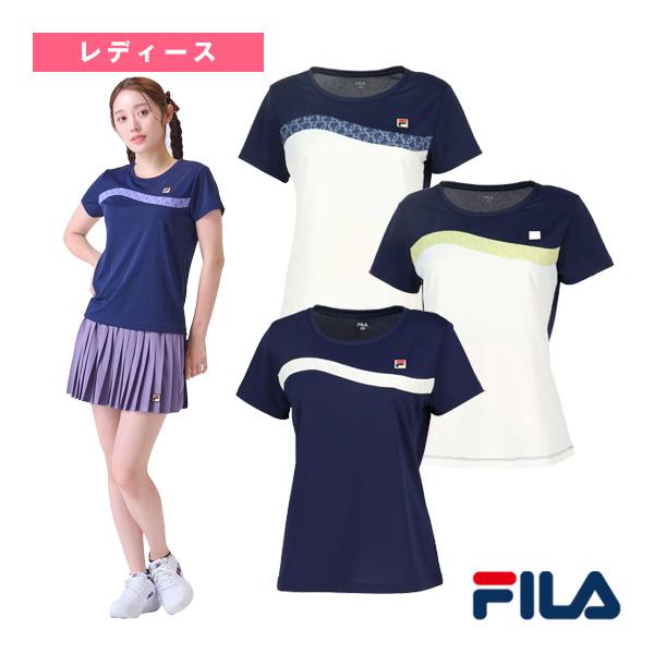 フィラ テニスウェア（レディース） ゲームシャツ／レディース（VL2929） FILA テニスウェア ゲームシャツ Tシャツ 半袖 速乾「国内正規品取り扱い店」