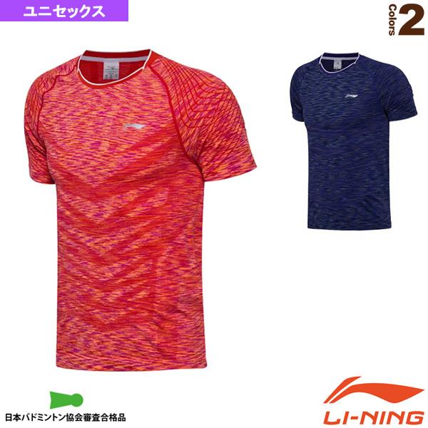 リーニン バドミントンウェア（メンズ/ユニ） ゲームシャツ ユニセックス AAYM139 LI-NING バトミントンウェア ゲームシャツ ユニセックス Tシャツ「国内正規品取り扱い店」