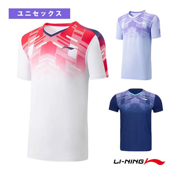 リーニン バドミントンウェア（メンズ/ユニ） ゲームシャツ ユニセックス AAYV045 LI-NING バドミントンウェア ゲームシャツ ユニセックス 2026年 春夏 Tシャツ 半袖「国内正規品取り扱い店」
