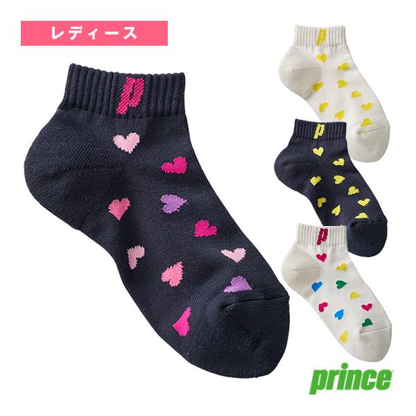 プリンス テニスウェア（レディース） ハートソックス レディース PS380 Prince テニス靴下 ハートソックス くつ下「国内正規品取り扱い店」
