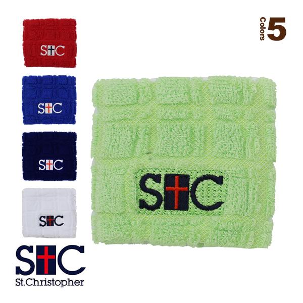 セントクリストファー テニスアクセサリ・小物 チェックリストバンド ショート STC-BCA4606 St.Christopher リストバンド ショート wristband スポーツ パイル 1個入 チェック シンプル ロゴ ネコポス対応...