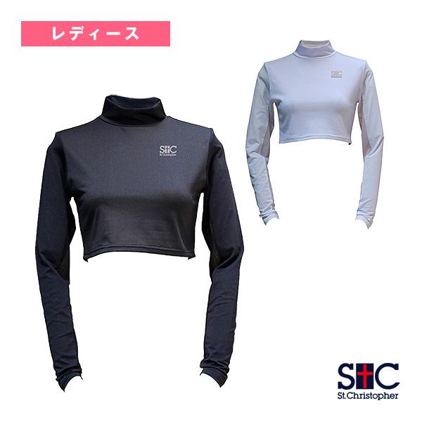 セントクリストファー テニスアンダーウェア ハーフ丈インナーシャツ レディース STC-BDW2413 St.Christopher テニスウェア ハーフ丈インナーシャツ レディース 長袖 ロングスリーブ ハイネック ハーフ丈 メッシュ 軽...