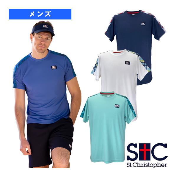 セントクリストファー テニスウェア（メンズ/ユニ） ショルダーチェックラインゲームシャツ メンズ STC-BEM5511 St.Christopher テニスウェア ショルダーチェックラインゲームシャツ メンズ 2025年 秋冬 Tシャツ ...
