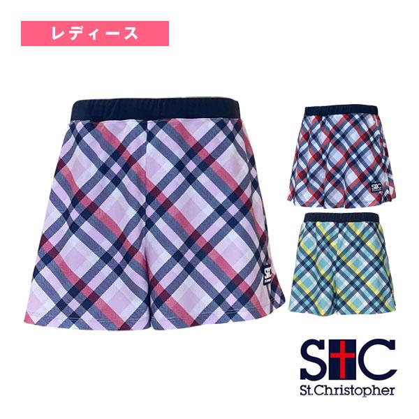 セントクリストファー テニスウェア（レディース） チェックフレアゲームキュロット レディース STC-BEW6514 St.Christopher テニスウェア チェックフレアゲームキュロット レディース 2025年 秋冬 ショートパンツ「...