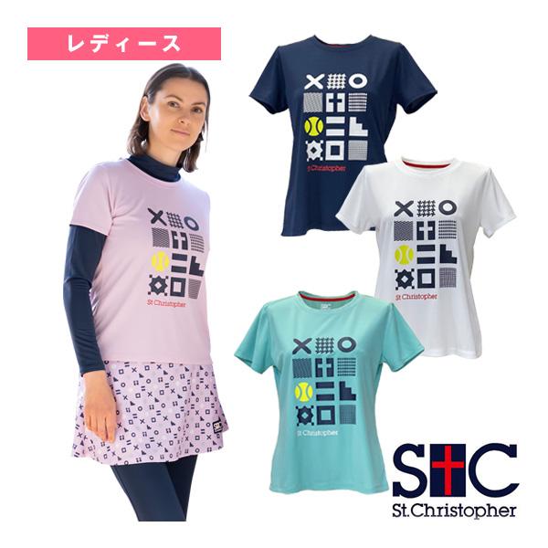 セントクリストファー テニスウェア（レディース） フロントチックタックトーゲームシャツ レディース STC-BEW6525 St.Christopher テニスウェア フロントチックタックトーゲームシャツ レディース 2025年 秋冬 Tシ...