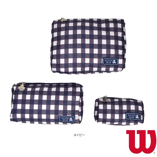 ウィルソン テニスバッグ ワンベア コスメバッグ ONE BEAR COSMETIC BAG 3個セット WR8015401001 Wilson「国内正規品取り扱い店」