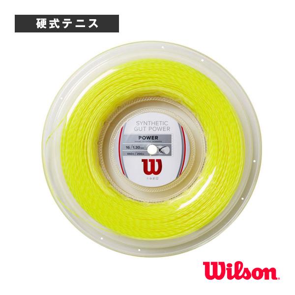 ウィルソン テニスストリング（ロール他） シンセティックガットパワー 16 200mリール SYNTHETIC GUT POWER 16 WR830140416 Wilson テニスストリング（ロール他） シンセティックガットパワー 16 ...