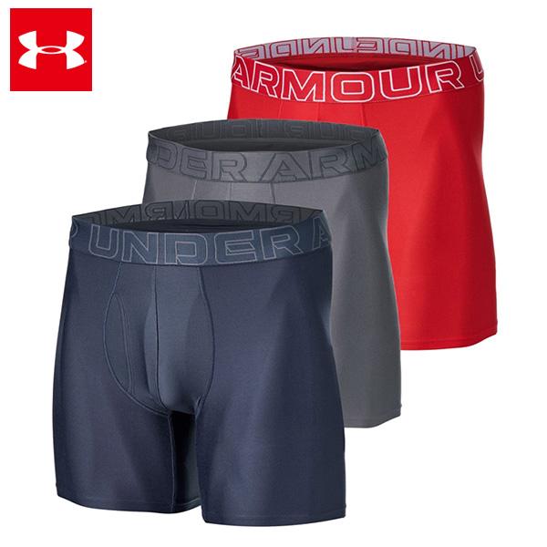 【商品名】UAパフォーマンステック 6インチ アンダーウェア （3枚セット）【品番】1387414【カラー】Downpour Gray / Titan Gray(044)【サイズ】S・M・L・XL・2XL・3XL【素材】ポリエステル90％、...