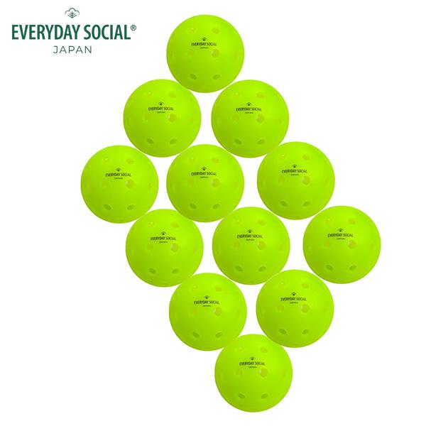 【商品名】 THE ASAMA CLASSIC 屋外用ボール 40穴【カラー】 ネオングリーン 【数量】 12個入り【素材】 PE【サイズ】 73.7-74mm【重量】 26g±0.5g【生産国】中国アメリカピックルボール協会 認定モデル【...