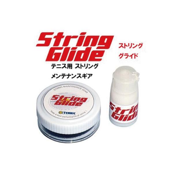 【ストリンググライド】はテニスラケットのストリング面に塗布することで、ストリングの交差点の摩擦を少なくして、ロック状態を解放するストリングメンテナンスギアです。【グライド】とは「打球時に縦ストリングがずれてから戻りやすい」効果を表現 したも...