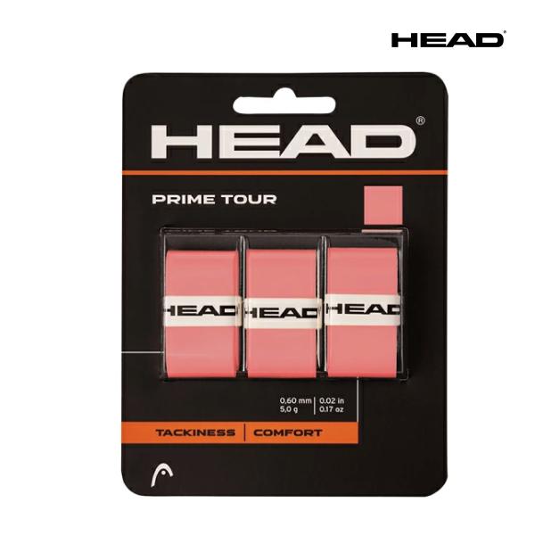 【商品名】Prime Tour テニス　オーバーグリップ 3 pcs【品　番】285621-sn【カラー】サーモンピンク【厚み】0.6mm【重さ】5 g