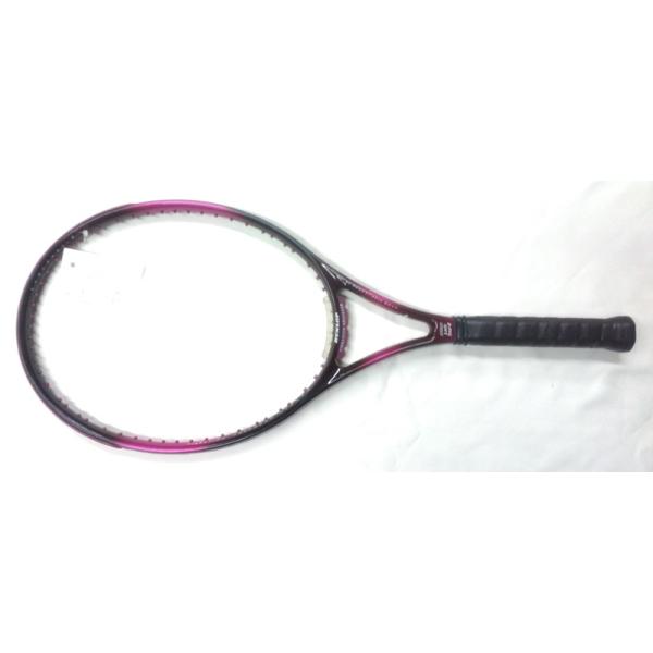 当時の女性向けラケット。スロート部に振動吸収もあり、当時としては扱いやすいモデルになっていました。【商品名】 プロ30レディツアー【メーカー】 ダンロップ【フェイスサイズ】 110平方インチ【フレーム長】 27インチ【推奨テンション】 45...