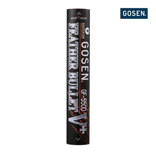 【商品名】FEATHER BULLET V+(フェザーバレットV＋)【品番】GF-5500【素材】ガチョウ羽【製造国】中国【数量】1ダース(1本12球入り)【備考】温度表示番号3・4
