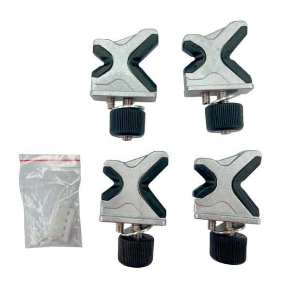 【商品名】テニス・バドミントン兼用サイドサポート【個数】４個セット（アタッチメント付き）