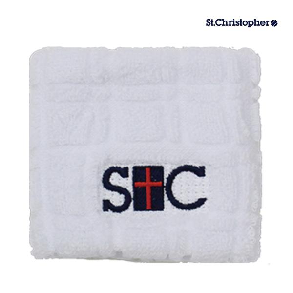 【商品名】チェックリストバンド ショート【品番】STC-BCA4606【カラー】ホワイト(WH)【サイズ】　8.5cm×9.5cm 1個入り【素材】綿70% アクリル30%